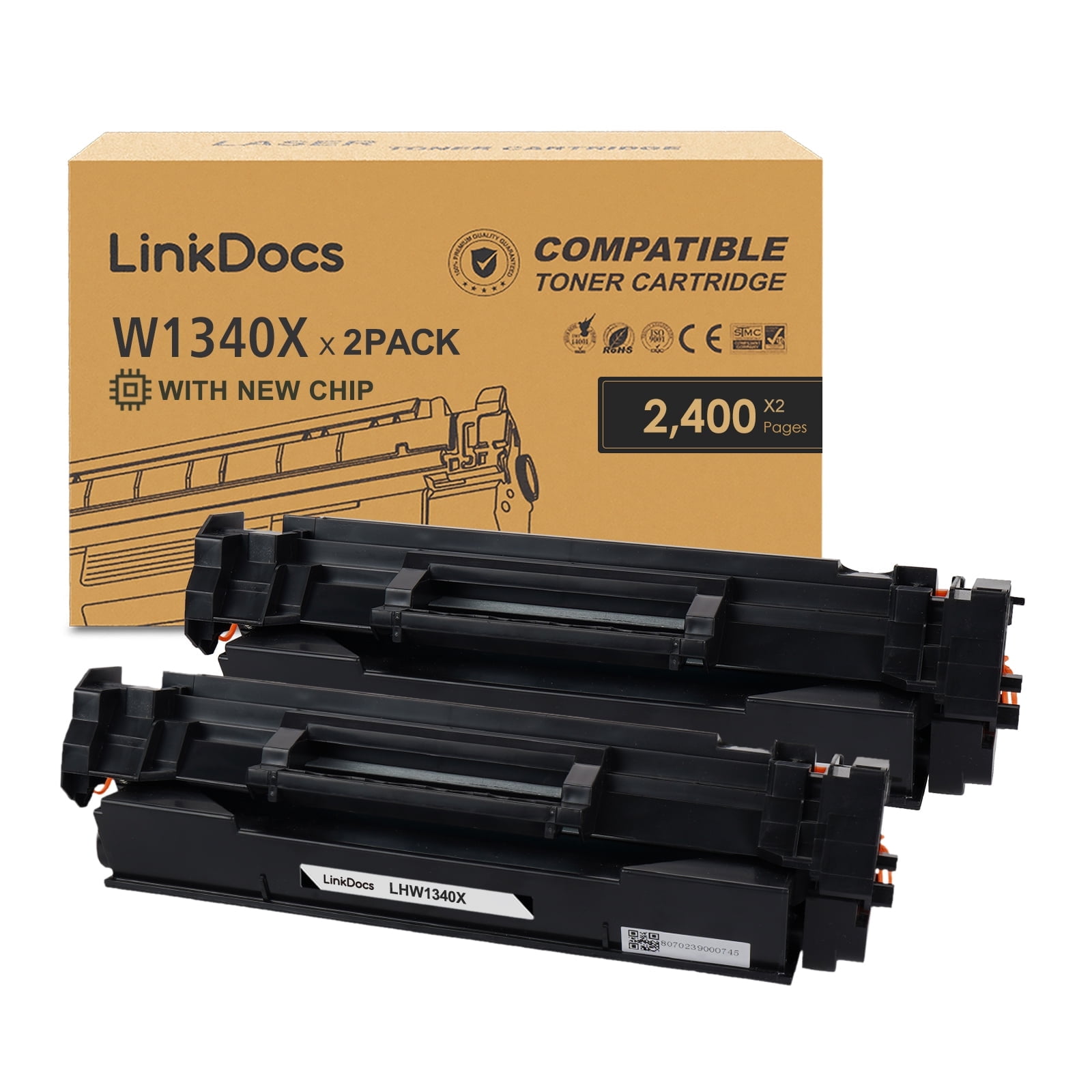 LinkDocs 134X Toner Cartridge Compatible for HP 134X W1340X Toner ...