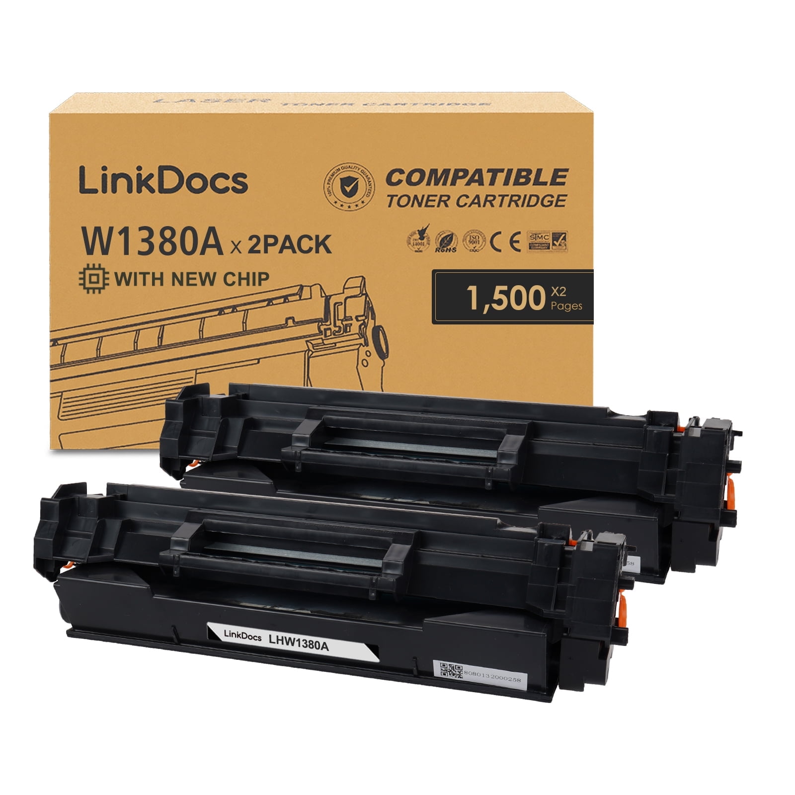 LinkDocs 138A Toner Cartridge Compatible for HP 138A W1380A Toner ...