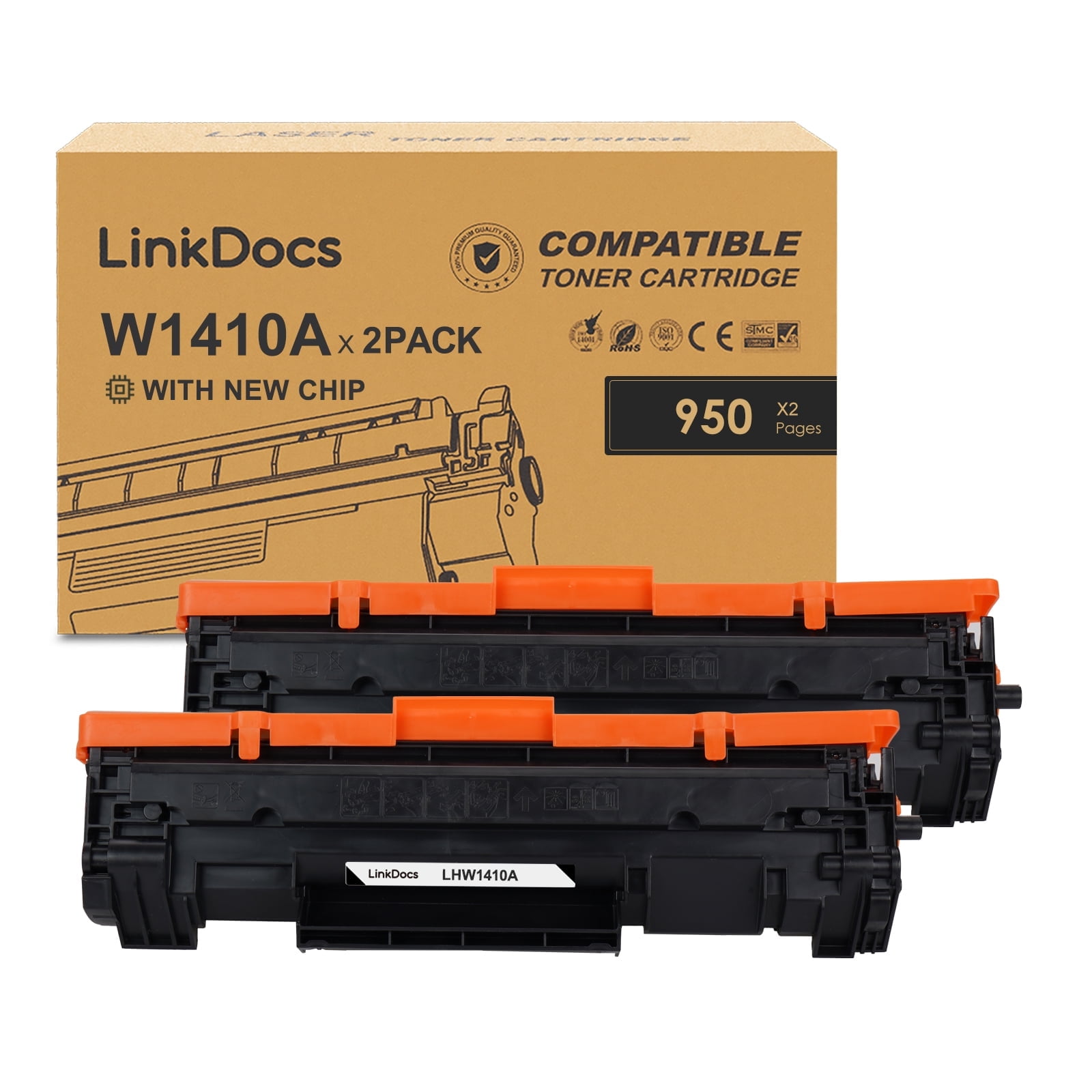 LinkDocs 141A Toner Cartridge Compatible for HP 141A W1410A Black Toner ...