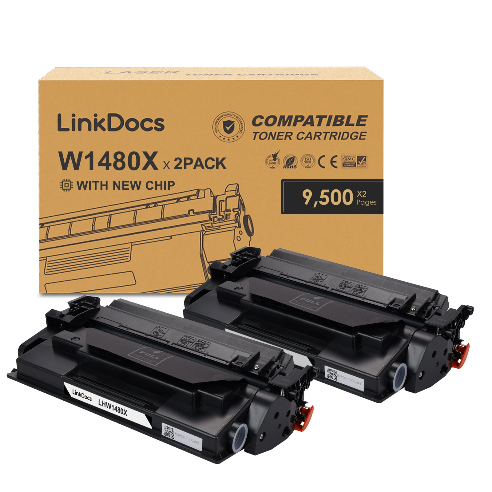 LinkDocs 148X Toner Cartridge Replacement for HP 148X W1480X Toner ...