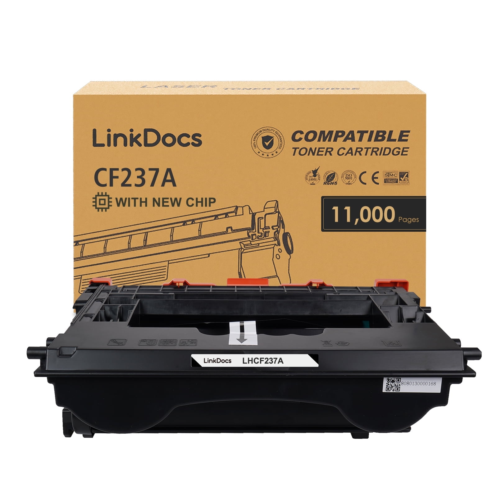 LinkDocs 37A Toner Cartridge Compatible for HP 37A CF237A Toner ...