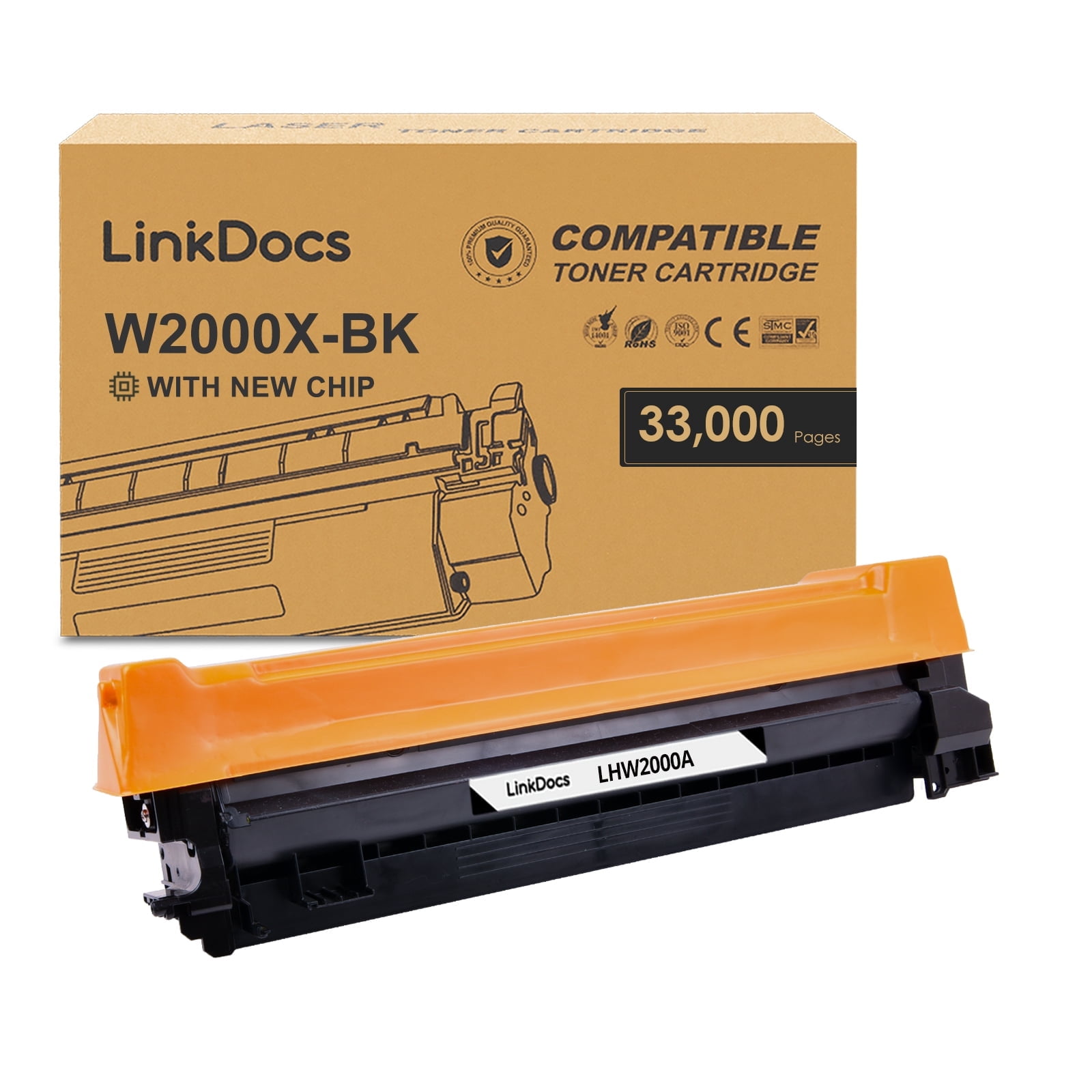 LinkDocs 658X Black Toner Cartridge (with New Chip) Compatible for HP ...