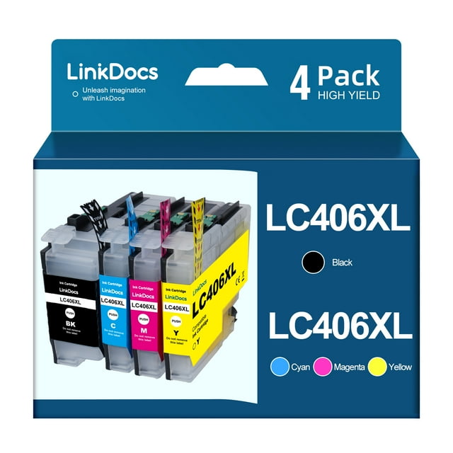 LinkDocs LC406XL Compatible LC406 Ink Cartridges Replacement for ...