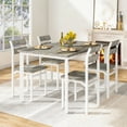 LinkRomat Farmhouse Dining Table Set for 4, Kitchen Table and Chairs ...