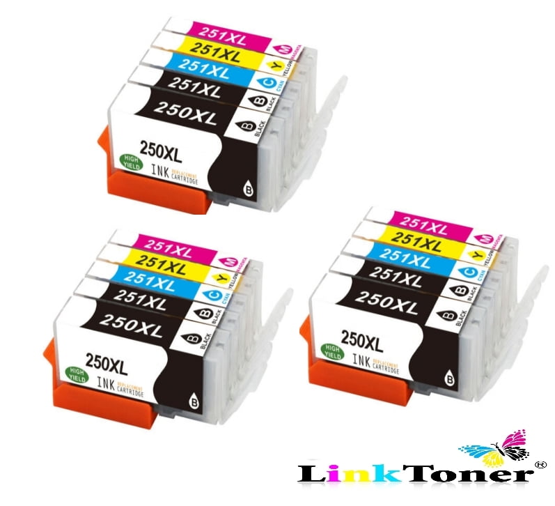 LinkToner 18pcs Compatible Replacement for Printer Ink Cartridge PGI ...