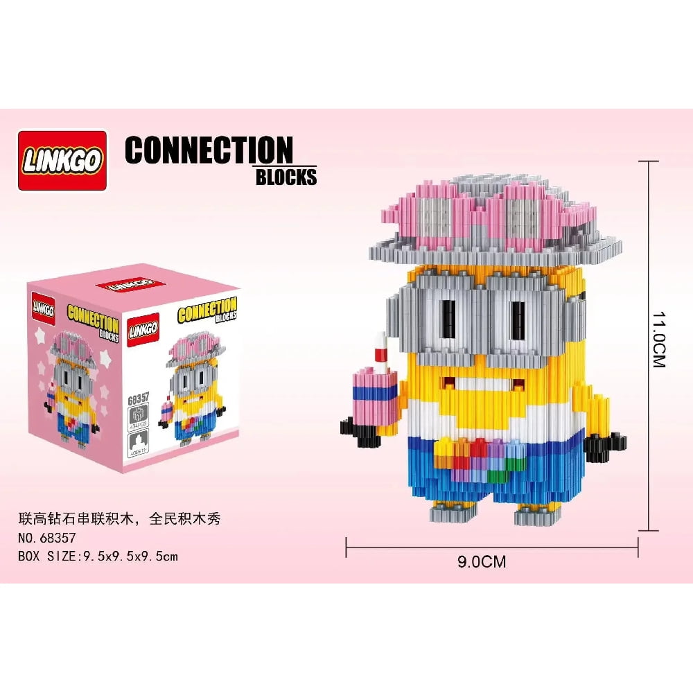 Linkgo Minion Connection Building Blocks Dave Stuart Funny 3D Model ...