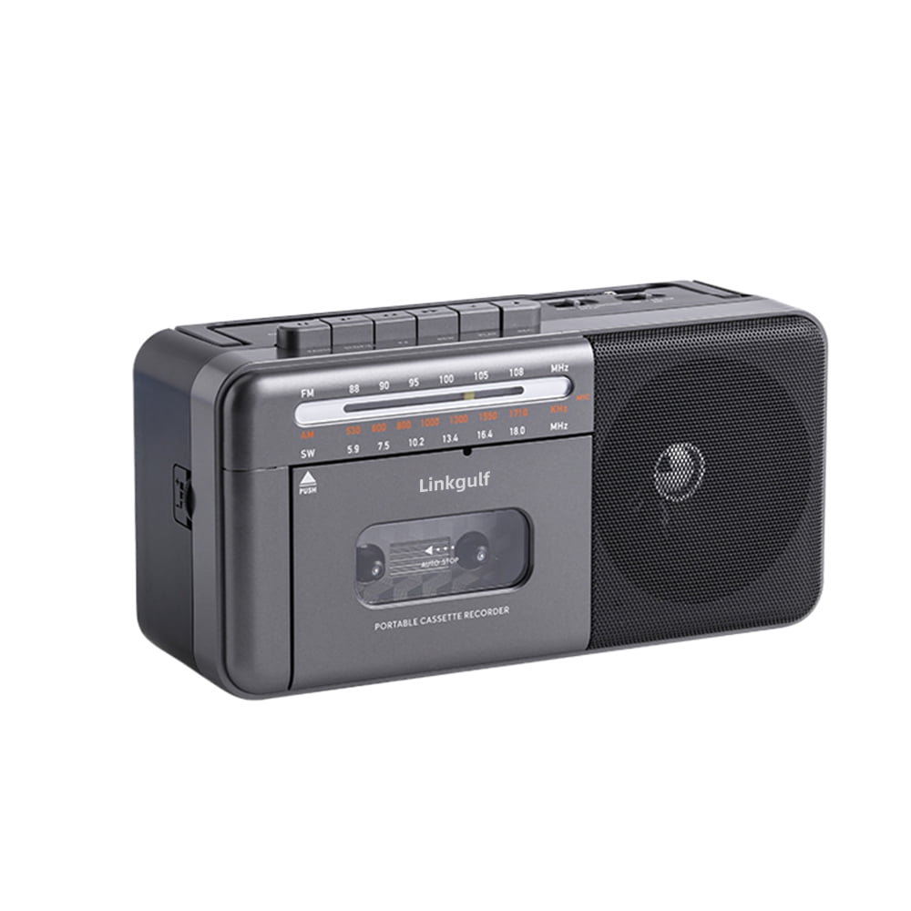 Linkgulf Audio cassette recorders, Portable Retro Home Audio Stereo AM ...
