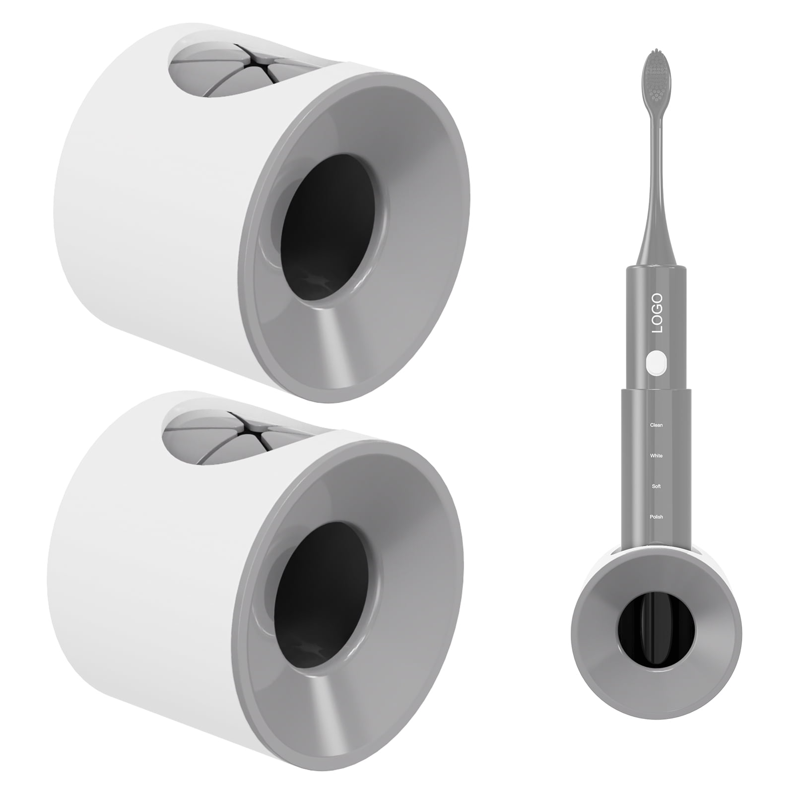 Linkidea 2 Pack Electric Toothbrush Holder Wall Mounted, Self Adhesive ...