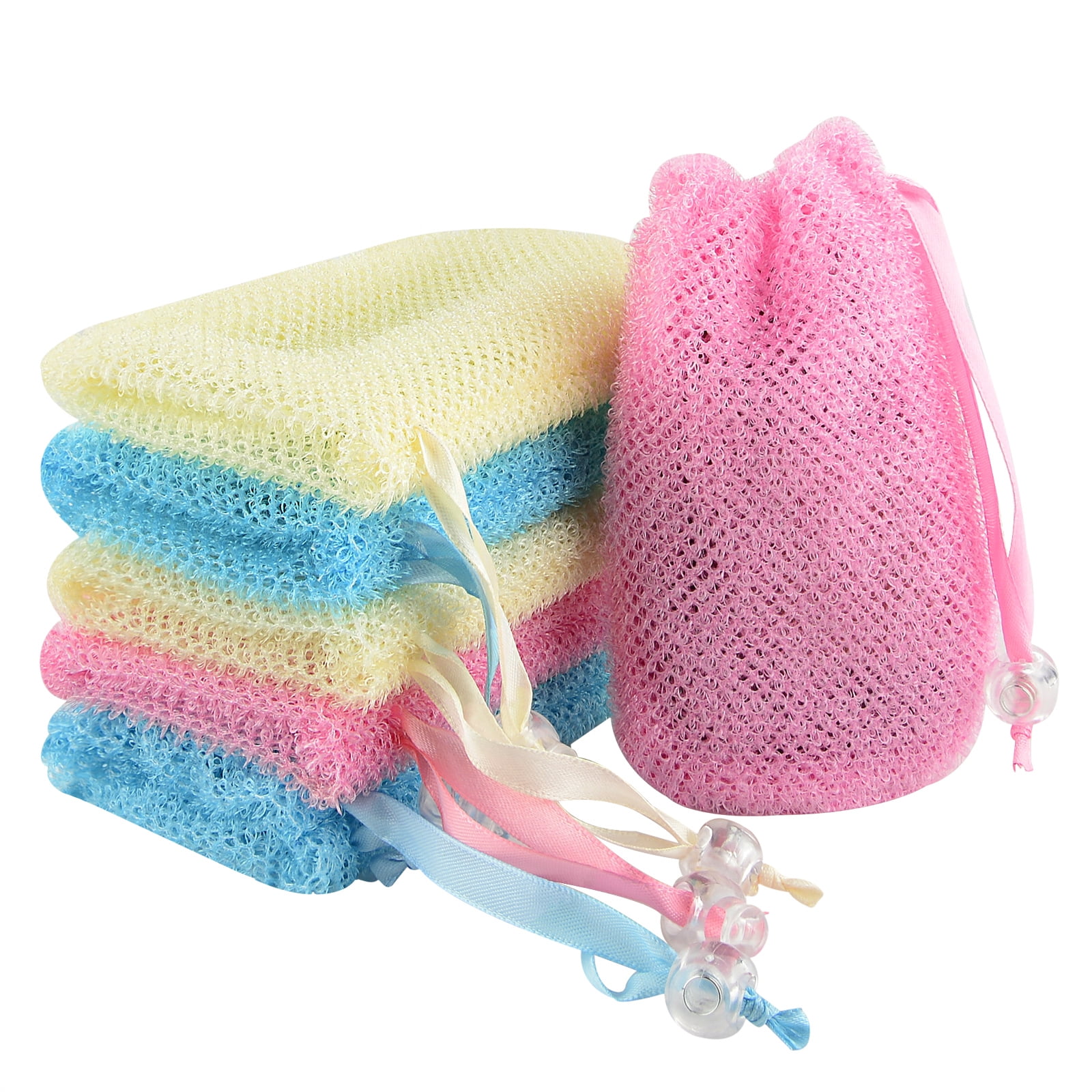 Linkidea 6 Pack Exfoliating Mesh Soap Bag Bulk Pack, Wholesale Multi ...