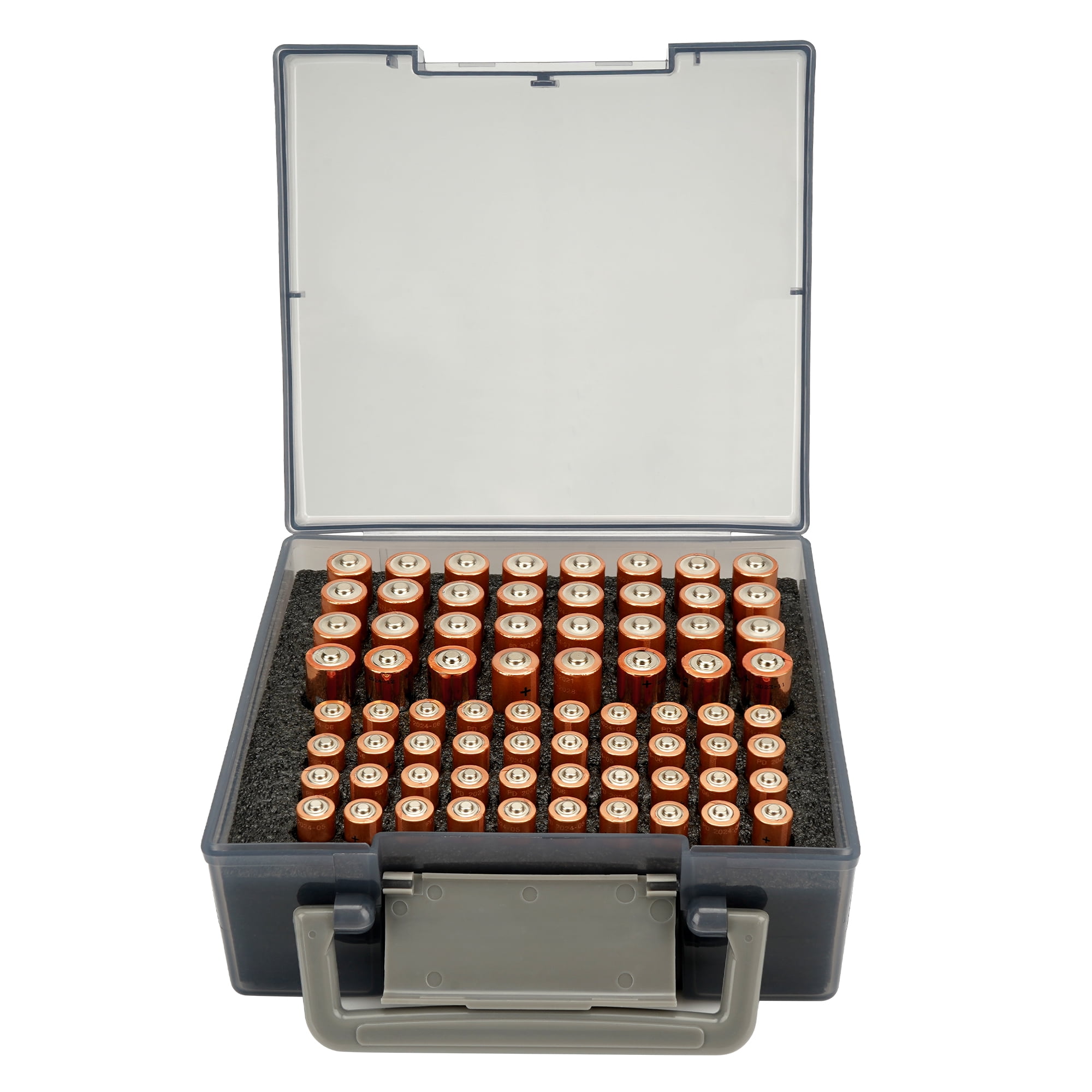 Linkidea Battery Organizer Storage Case with Handle, Single Battery Box ...