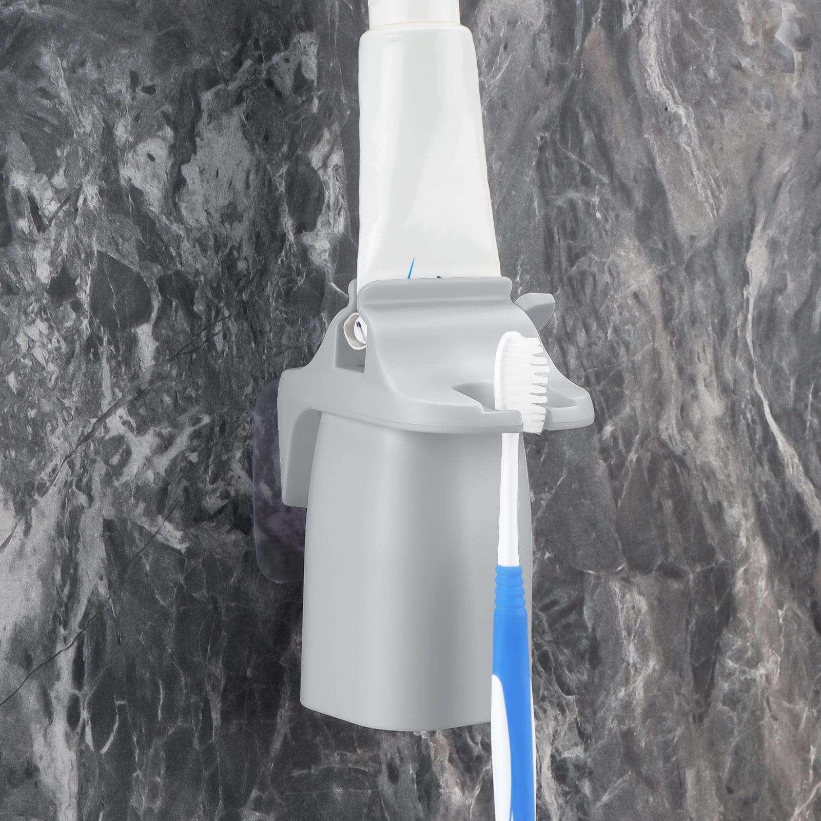 Linkidea Magnetic Toothbrush Cup Holder with Toothpaste Dispenser ...