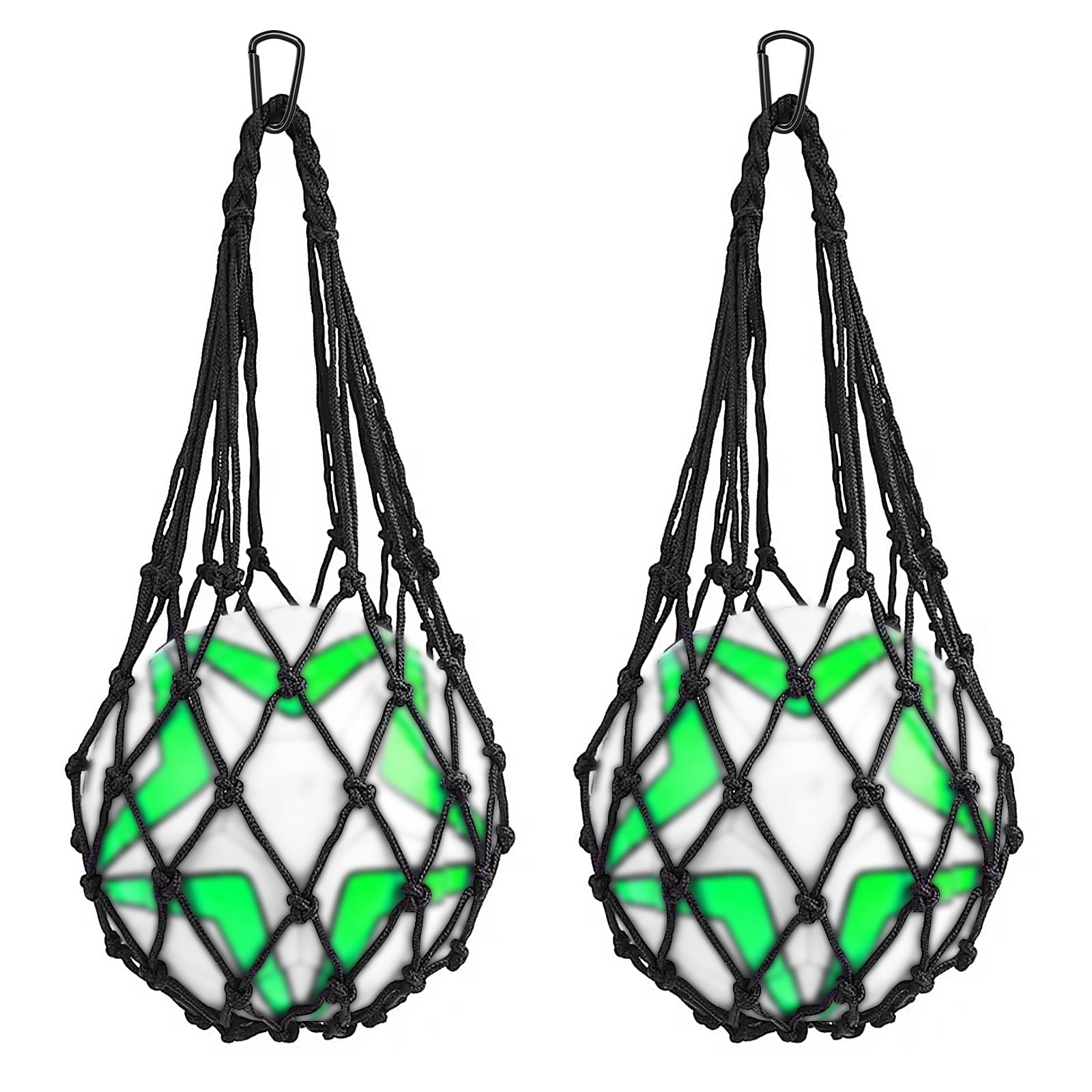 Linkidea Mesh Soccer Ball Storage, Sports Ball Rack Nylon Carry Bag ...