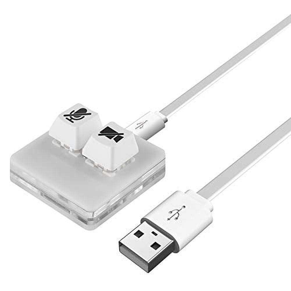 Linkidea USB Zoom Meeting Mute Button, Start/Stop Video, Mute/Unmute Microphone Audio ...