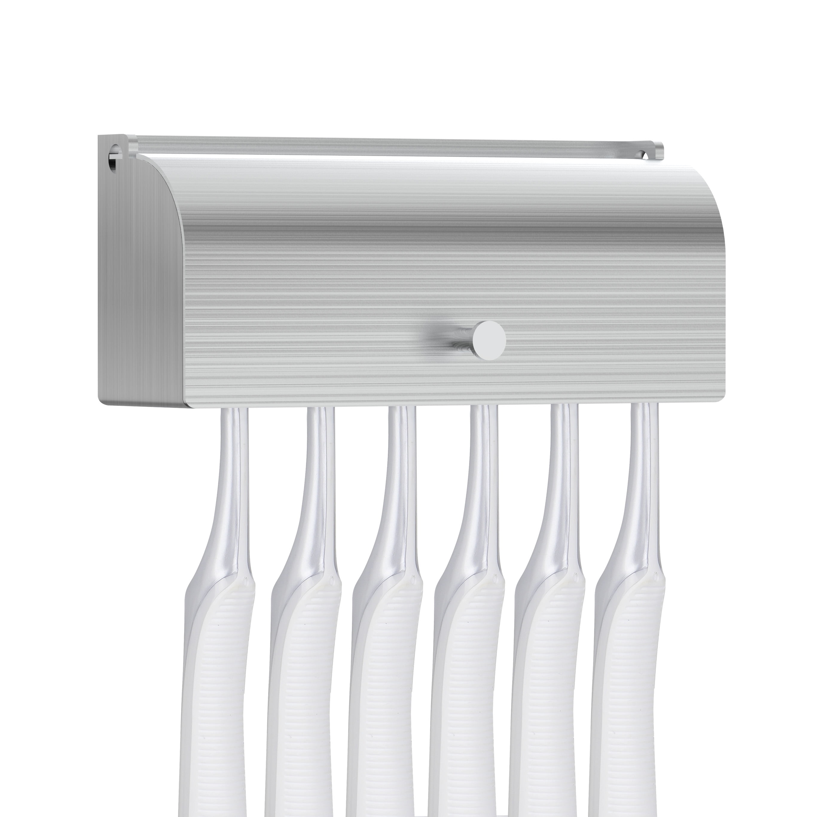 Linkidea Wall Mount Toothbrush Holder with Cover for Bathroom, Shower ...