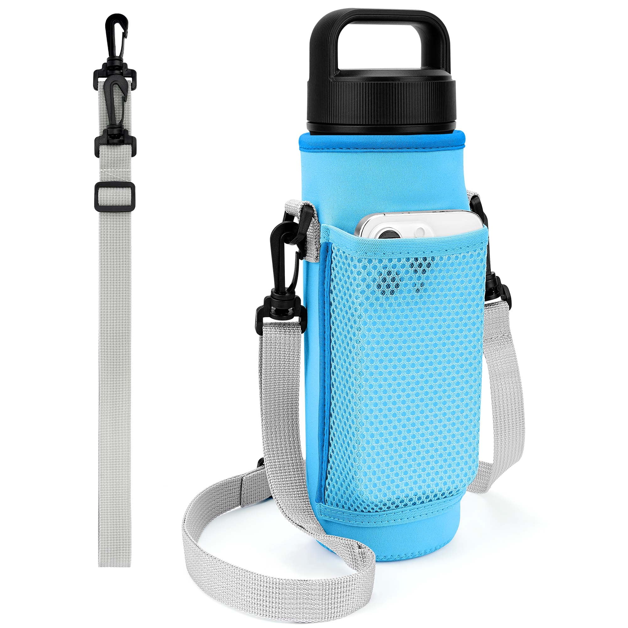 Linkidea Water Bottle Carrier with 2 Strap Compatible with YETI Rambler ...