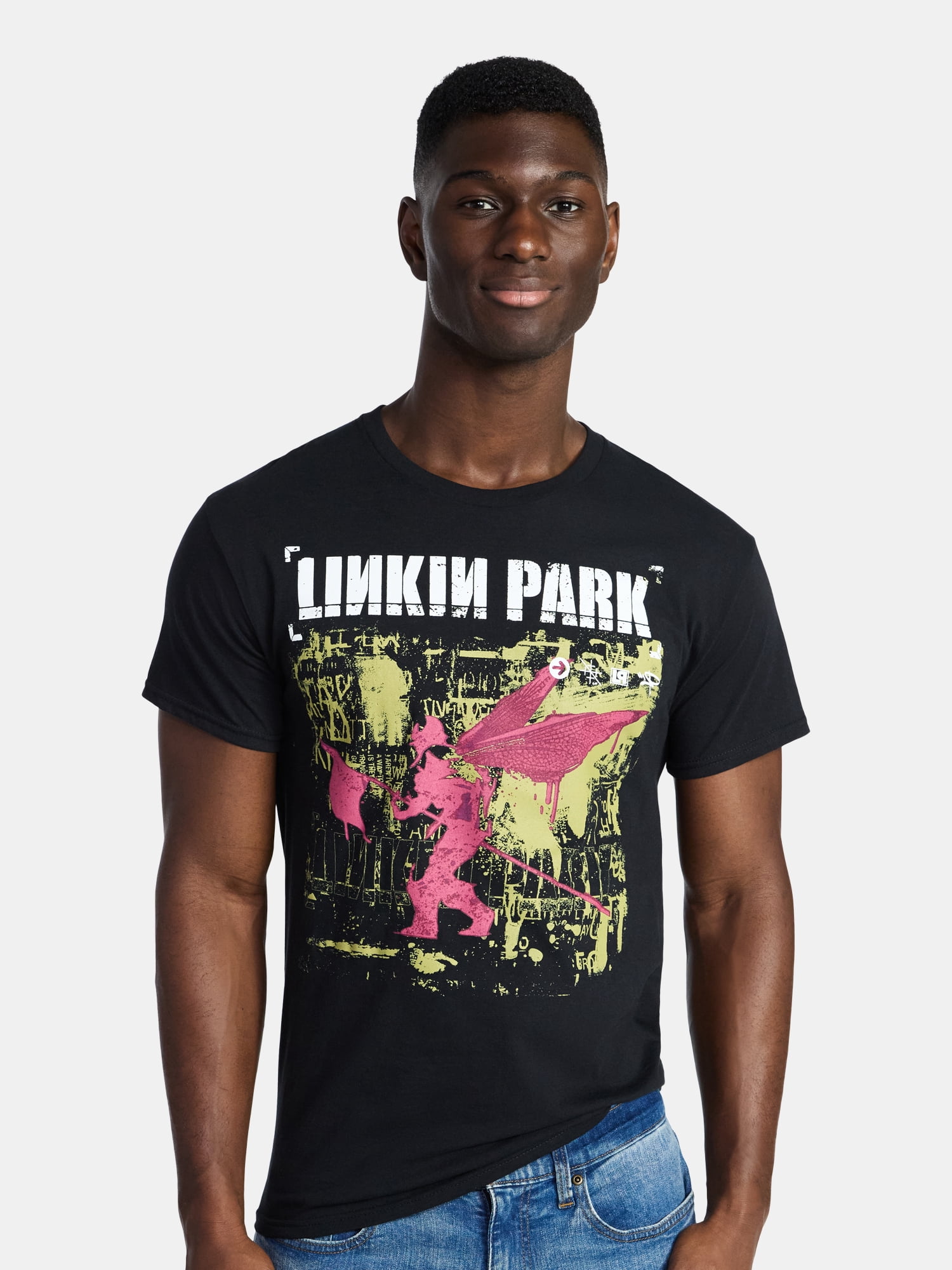 Linkin Park Men's and Big Men's Soldier Cover Graphic Tee, Sizes S-3XL ...
