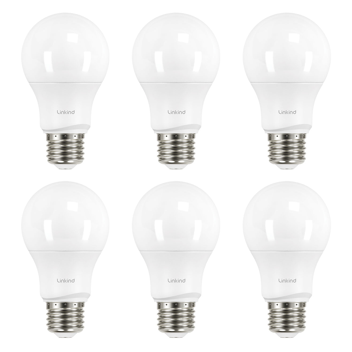 Linkind LED Light Bulbs, A19 100 Watt Eqv, Daylight, Dimmable, 15.5W ...