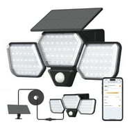 Claoner Solar Lights Outdoor, 106 LED 3000LM Solar Powered Motion Sensor Flood Lights with ...