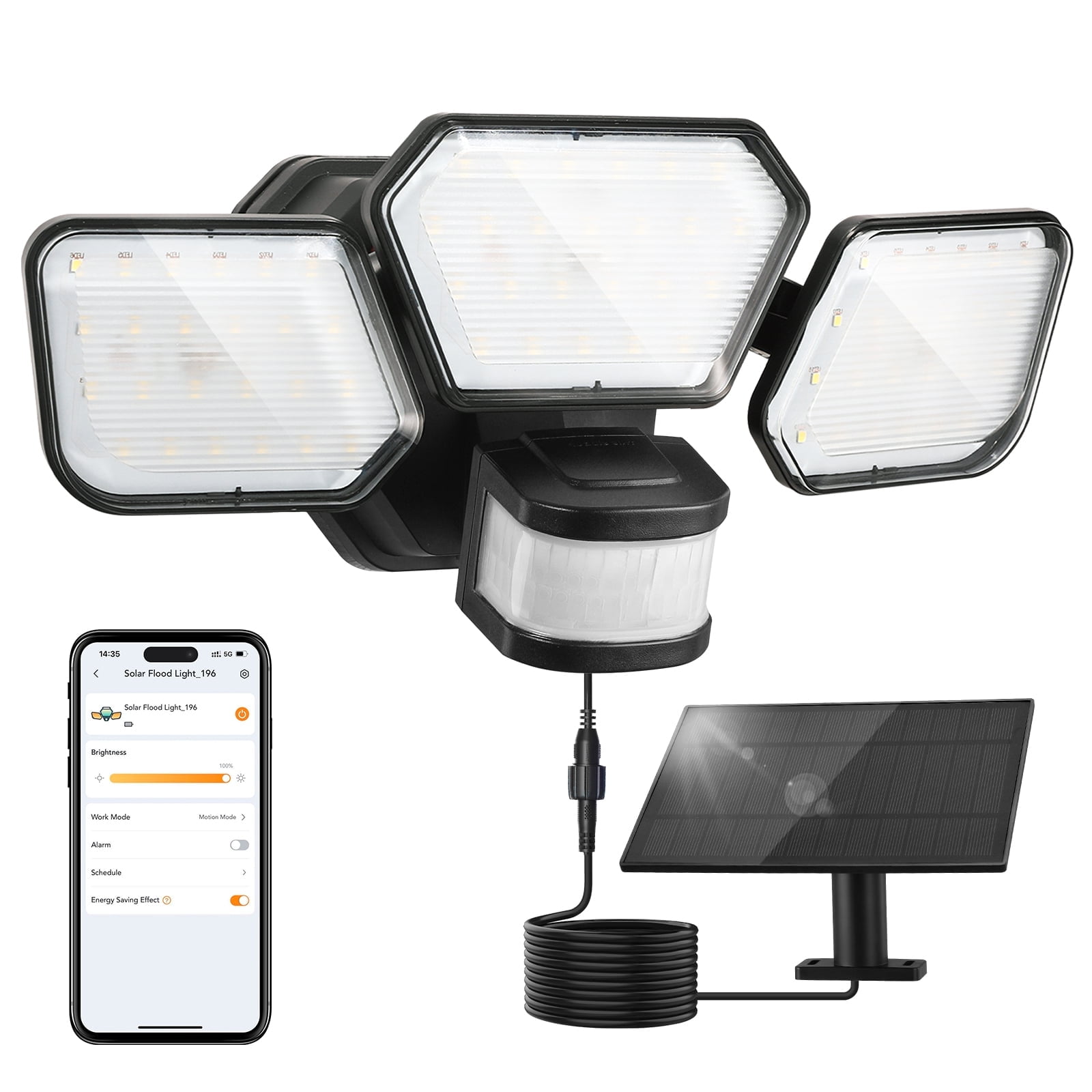 (2 pack) Linkind Solar Light Outdoor, Motion Sensor Security Light ...