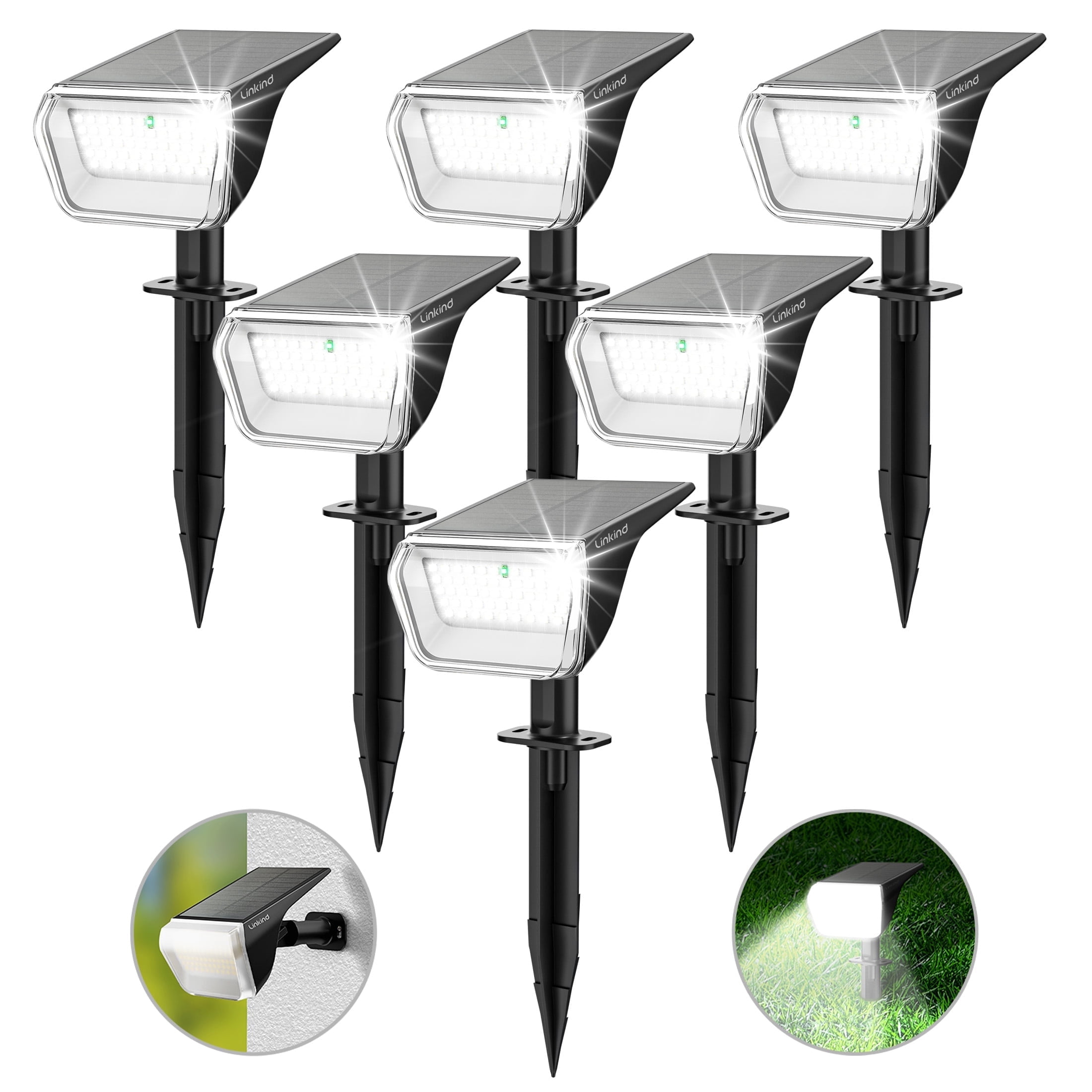 Free Shipping! Linkind Solar Lights Outdoor 60 LEDs Waterproof ...