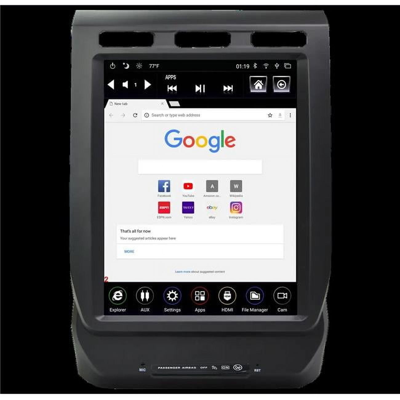 Linkswell 12 in. Touchscreen with Satellite Ready HDMI in & Out for ...