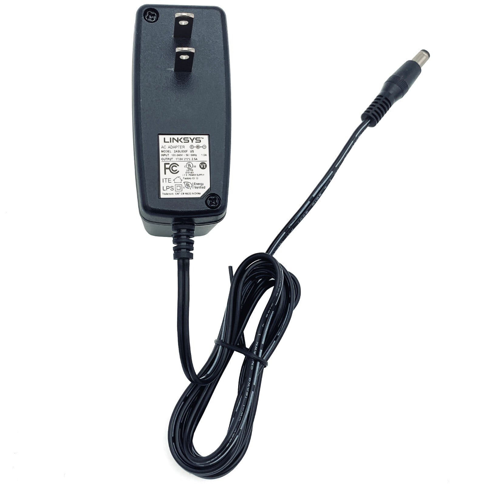 Linksys 2ABL030F US 12V 30W Power Adapter w/ Power Cord Genuine Black ...
