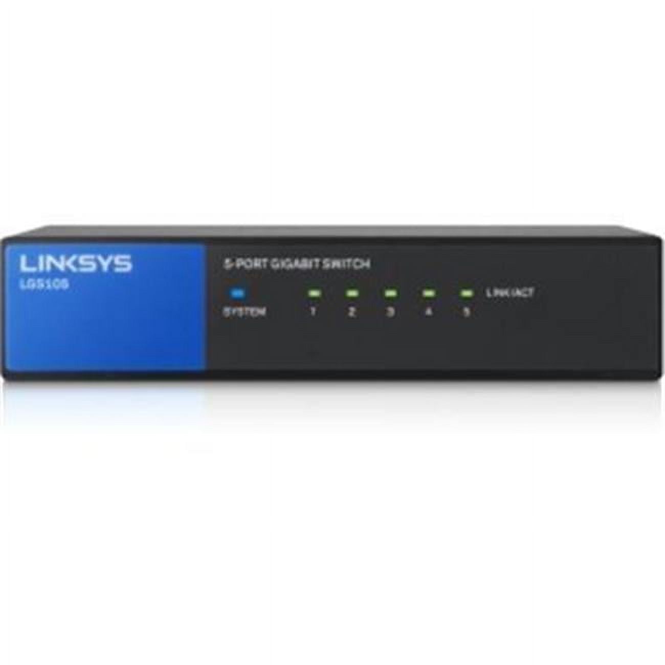 Linksys Ethernet Network Fast Internet Hub - 5 Port Desktop Gigabit ...