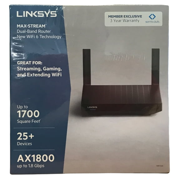 Open Box Linksys ax1800 MAX-STREAM Mesh Wi-Fi 6 Router - Walmart.com