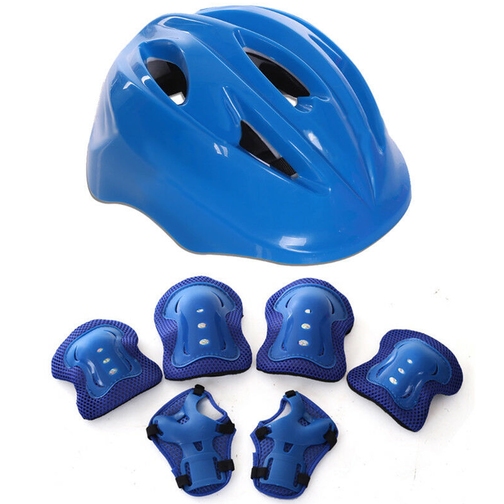 Linlinchuli Adjustable Kids Protective Gear Set, Helmet and Knee Elbow ...