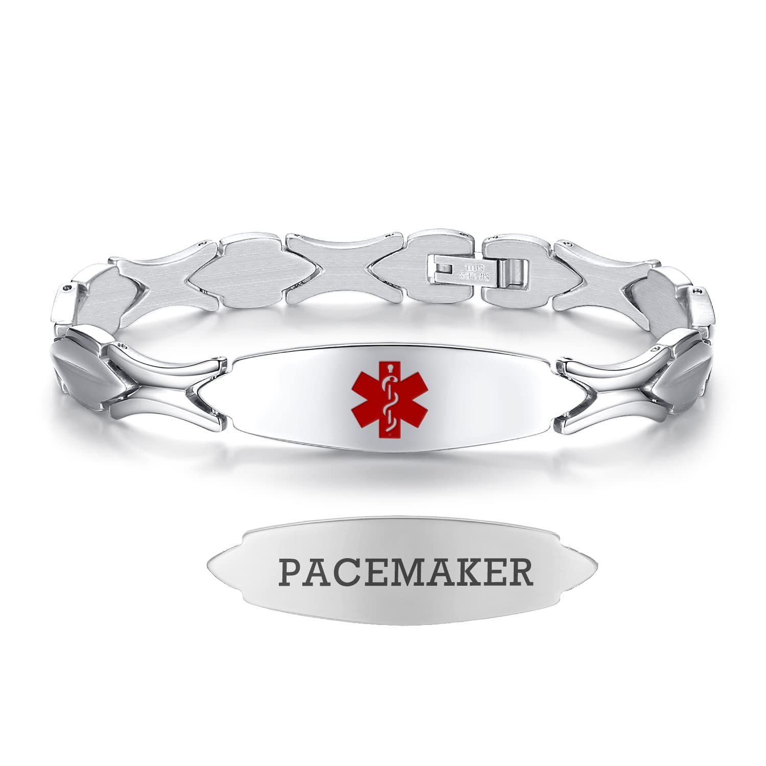 LinnaLove 7 1/2 inch Engraved PACEMAKER Medical Alert Bracelets ...