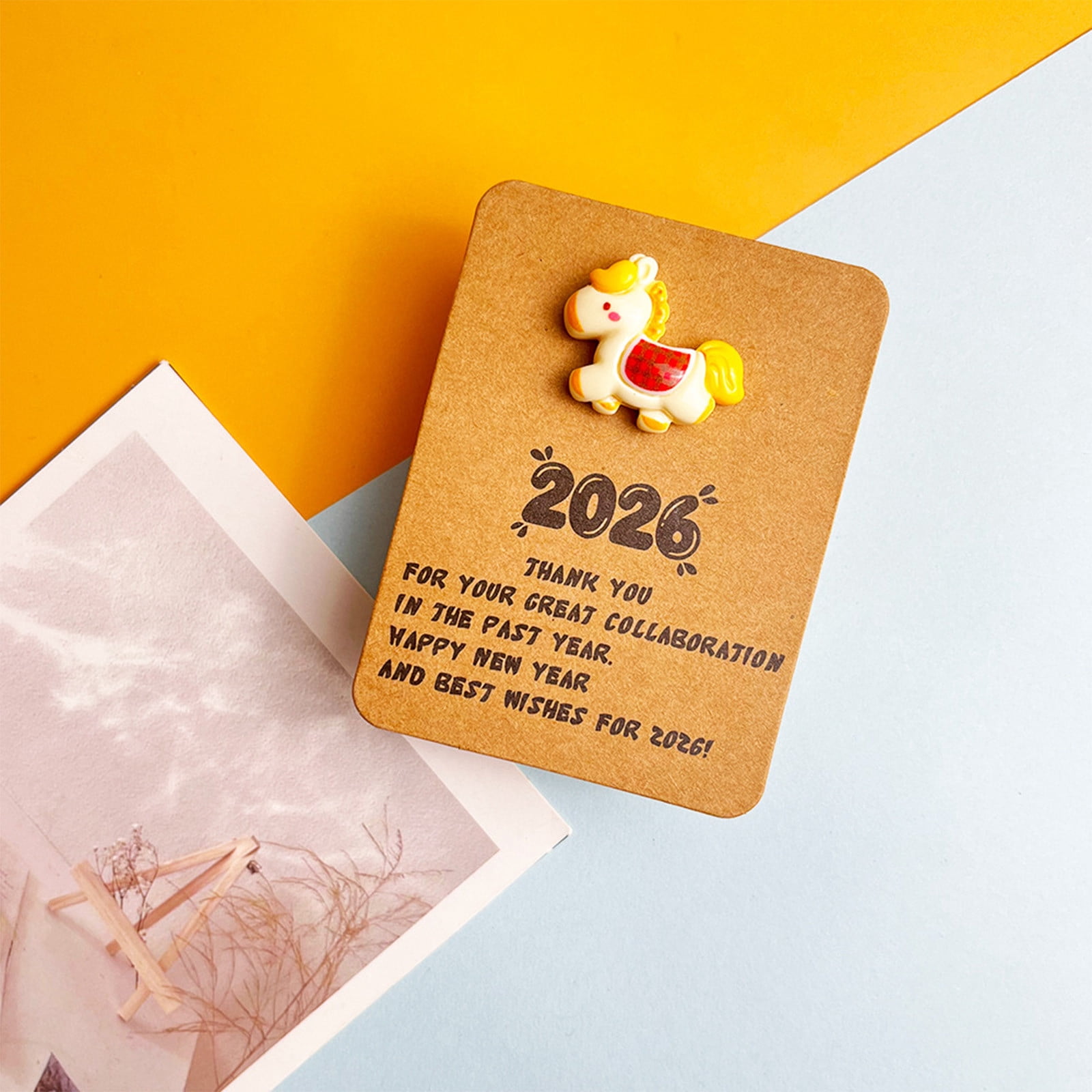 Linnome 2026 Year of the Horse Pocket Hug Card Zodiac Themed ...