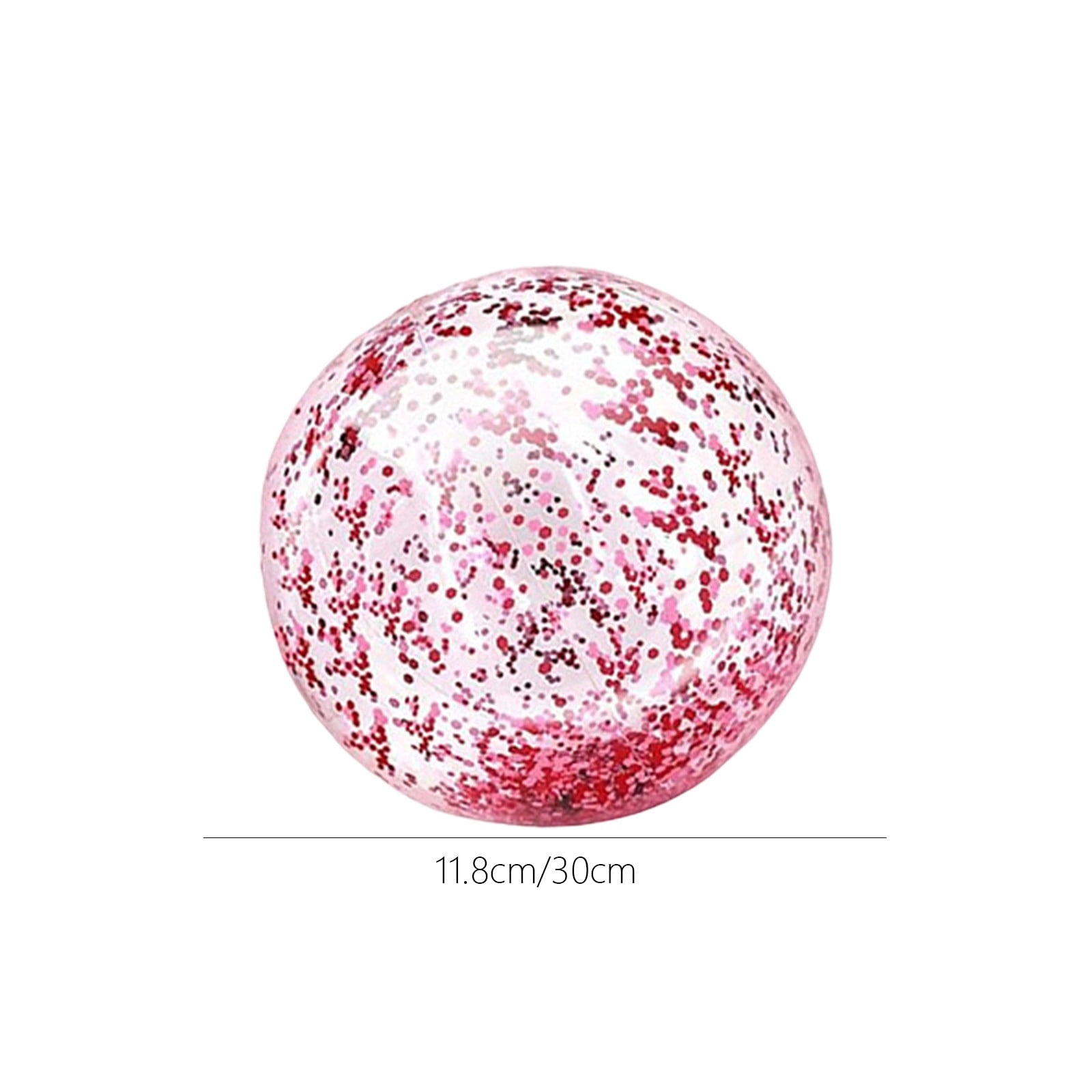 Linnome Pack of 2 Sequins Beach Ball Jumbo Pool Toys Balls 11.81x11 ...