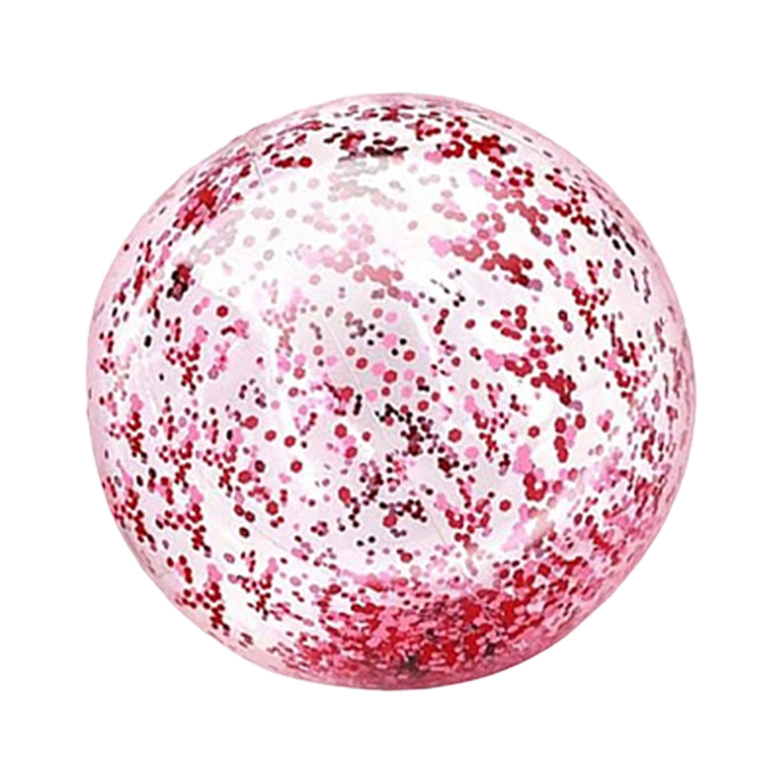 Linnome Pack of 5 Inflatable Beach Ball 5.90x5.90x0.78 inches Glitter ...