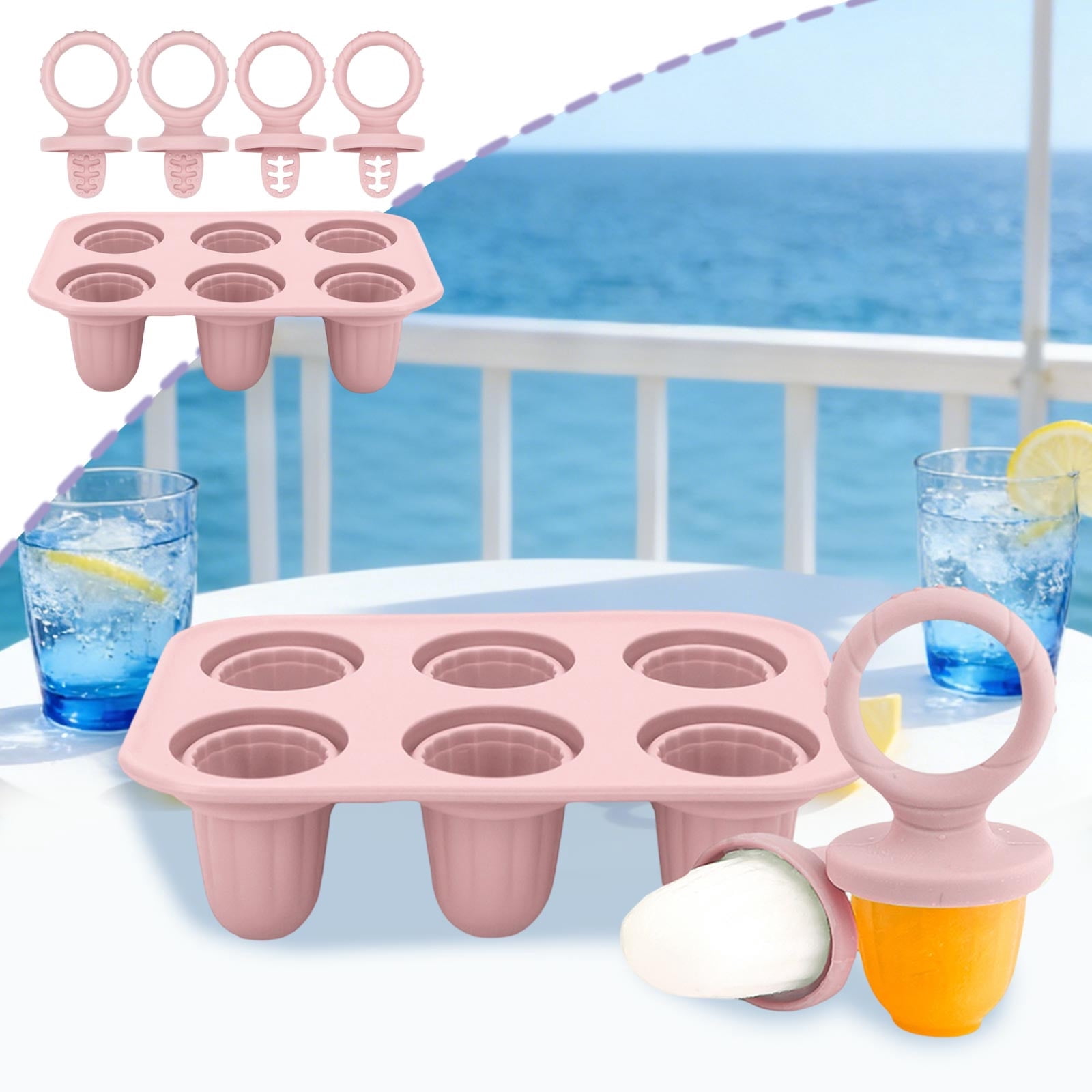 Linnome Teething Toy for Soothing Gums Soft Bite Safe Silicone for ...