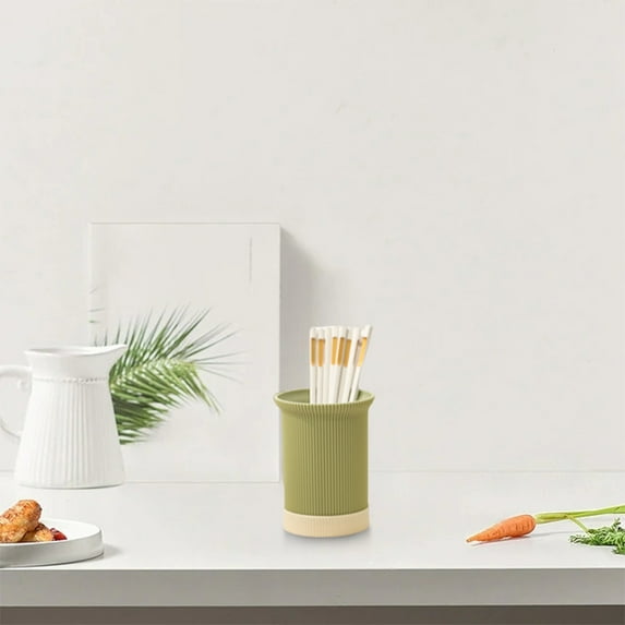 Linnome Wall-Mounted Hollow Plastic Tableware Storage Basket for Home ...