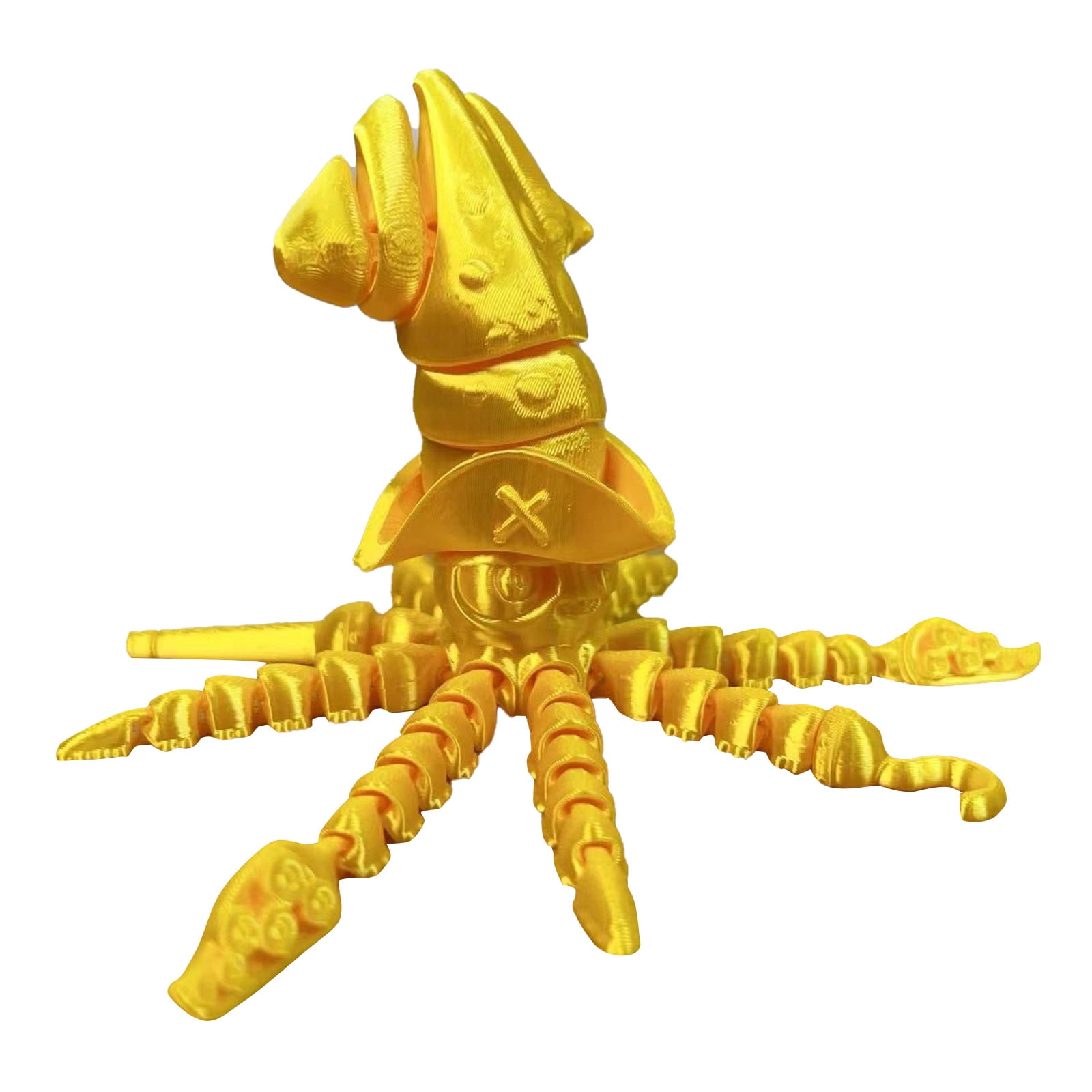 Linnyunggg 3D Printed Articulated Squid Toy Decorative Articulated ...