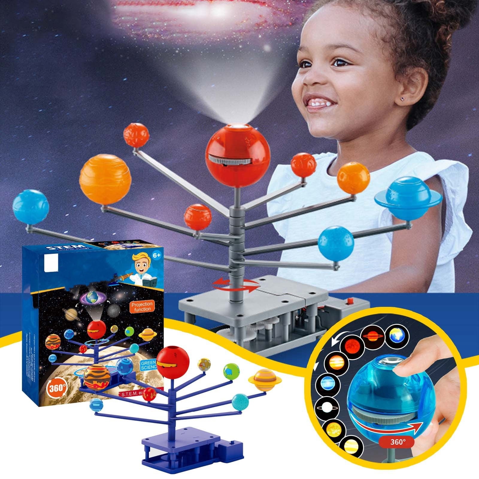 Linnyunggg Children's Science Canned Solar System Astronomical Solar ...