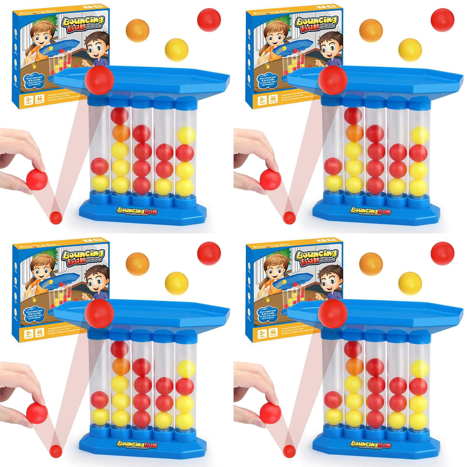 Linnyunggg Connect Game Board Game 4 Shots Game Pong Bouncing For ...