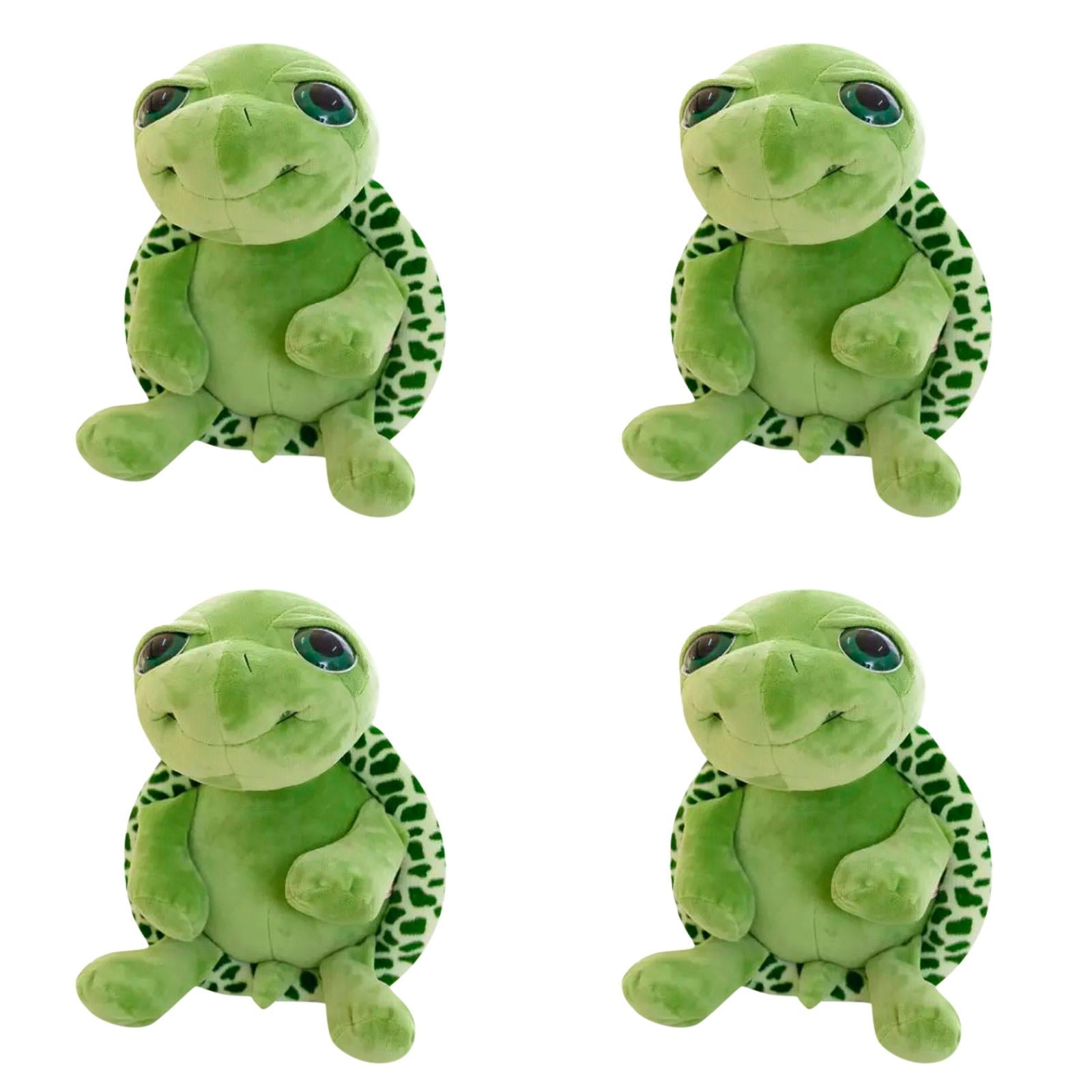 Linnyunggg Green Turtle Stuffed Animal Toy Big Eyes Tummy Turtle Doll ...