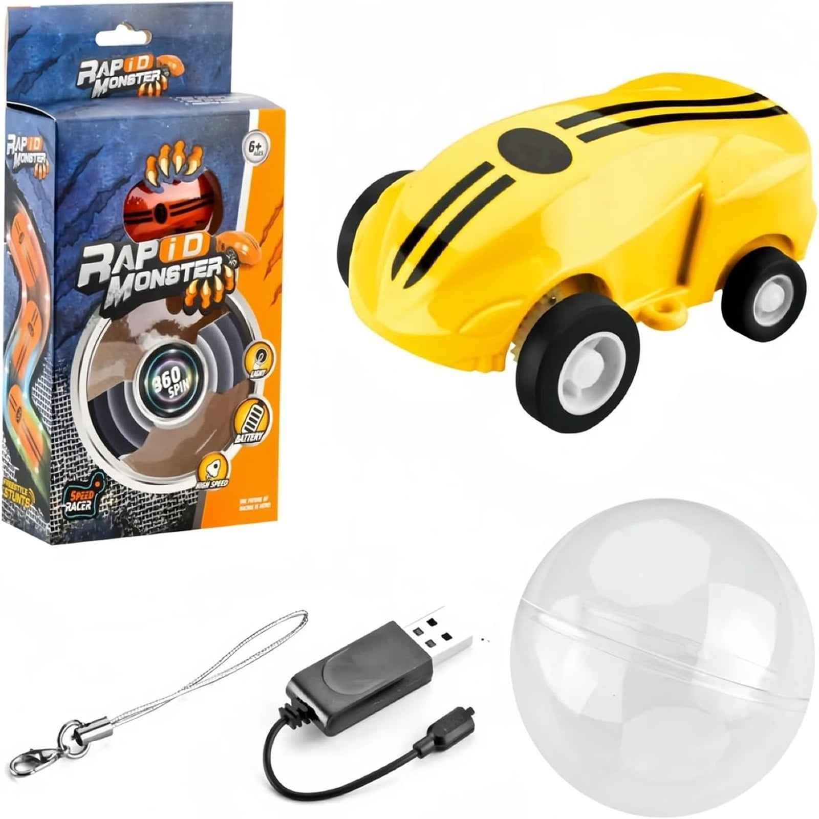 Linnyunggg Mini Racing Remote Control Car Mini Racing Car 360° Mini ...