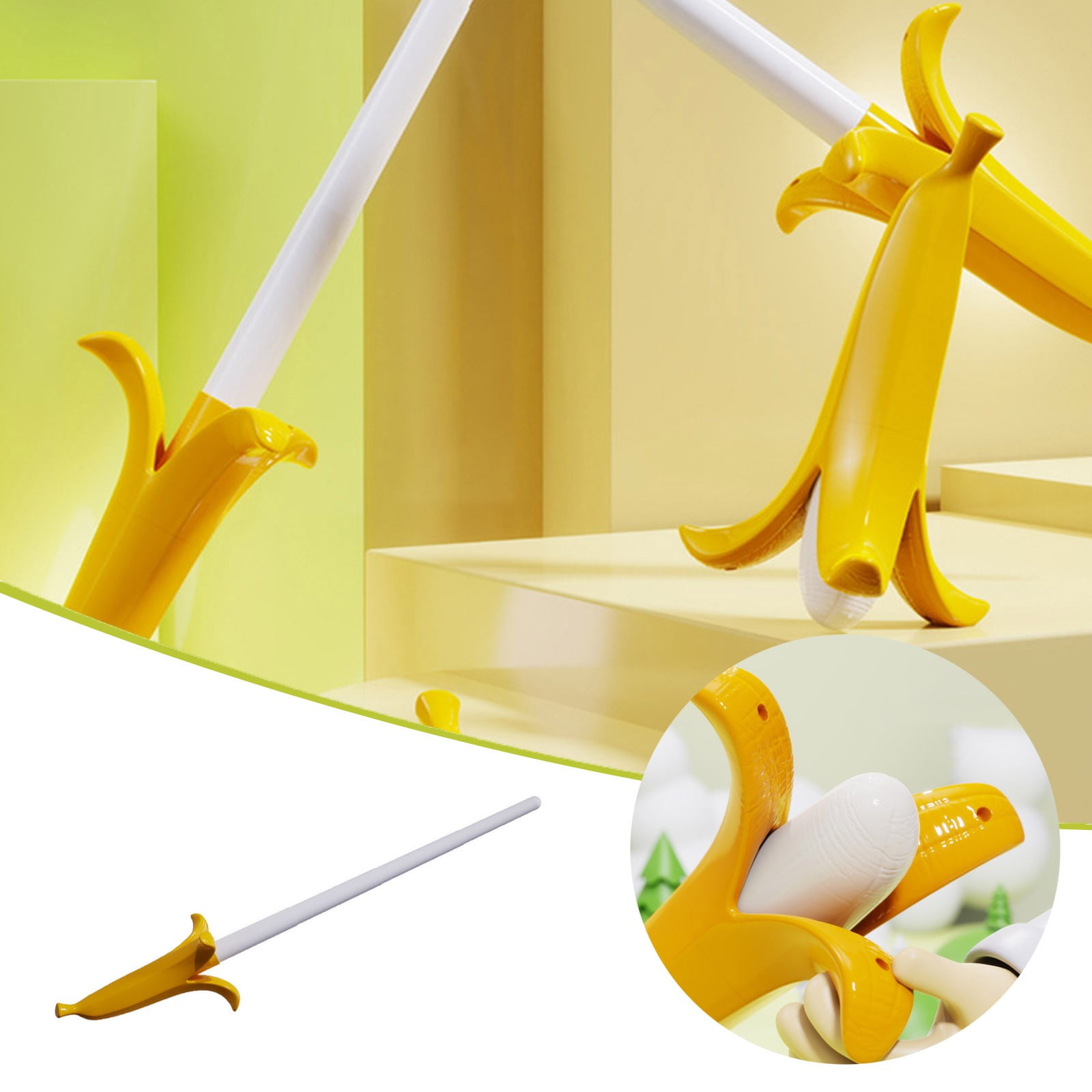 Linnyunggg Stretchable Banana Toy - Telescoping Educational Sensory ...