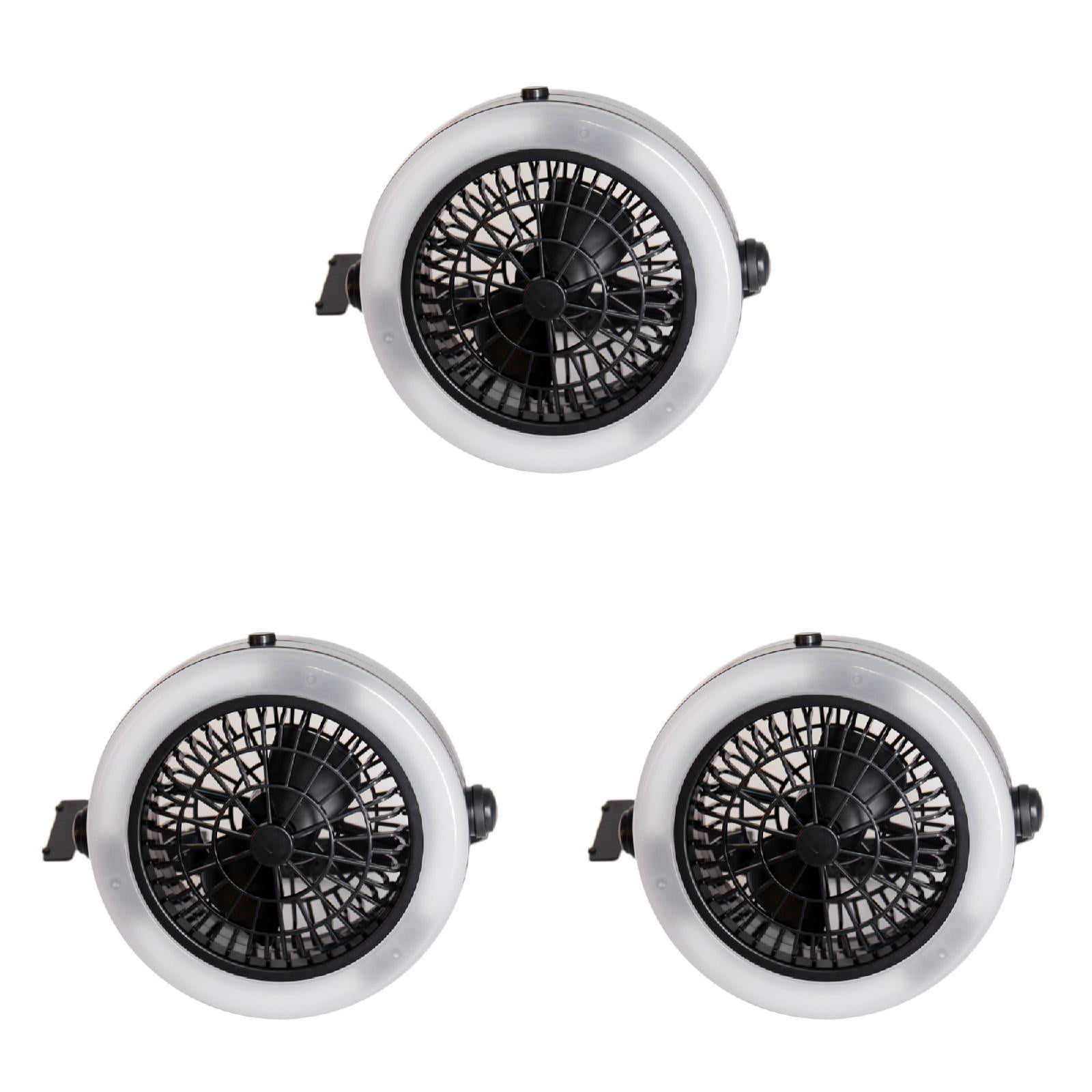Linnyunggg Tent Fan LED Light Camping Gear Outdoor Hiking Portable Lamp ...