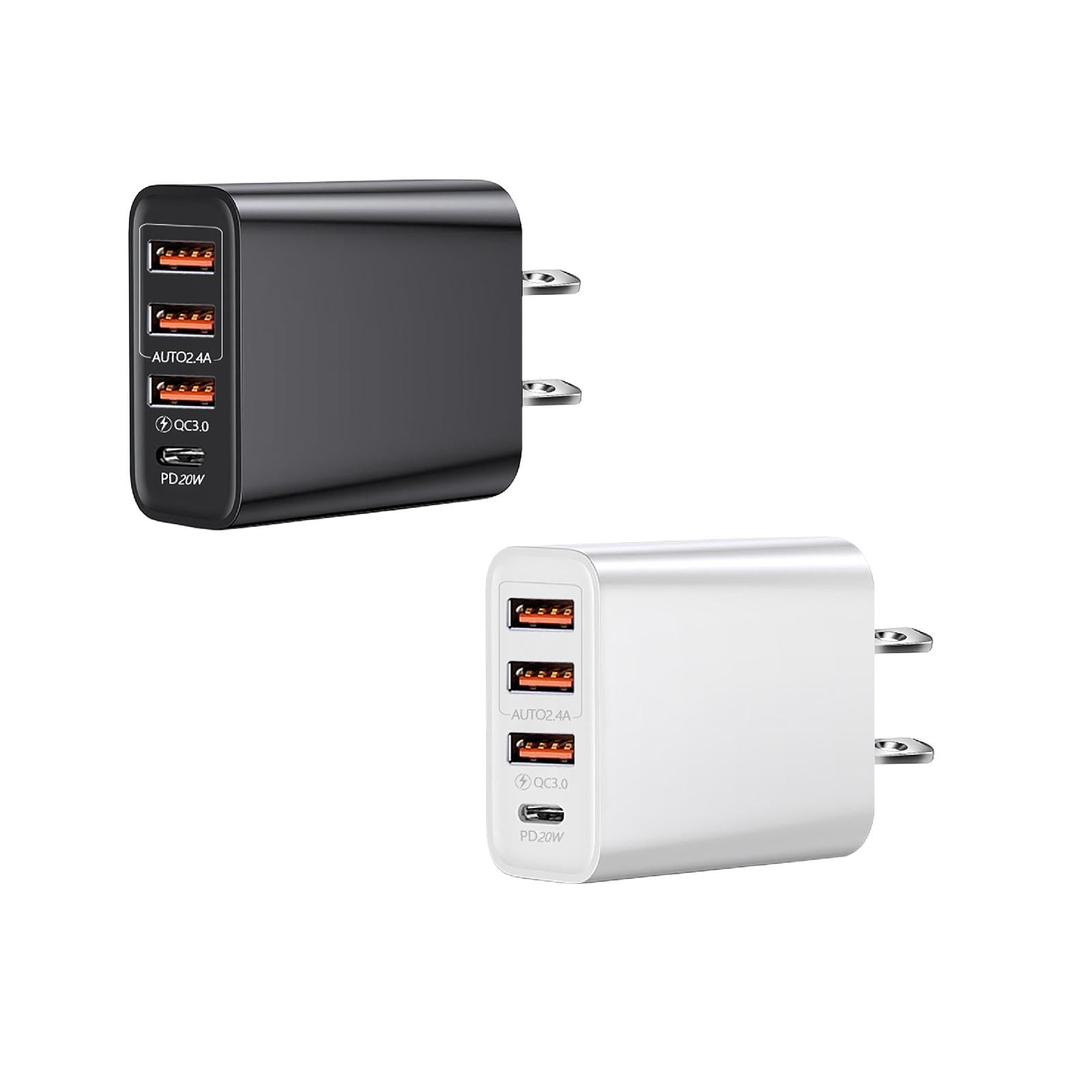 Linnyunggg USB+C Wall Mount Phone Charger Portable Fast Charger For ...