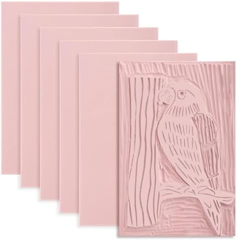 Linoleum Blocks for Printmaking Supplies - 6PCS 4”x6”Rubber Linocut ...