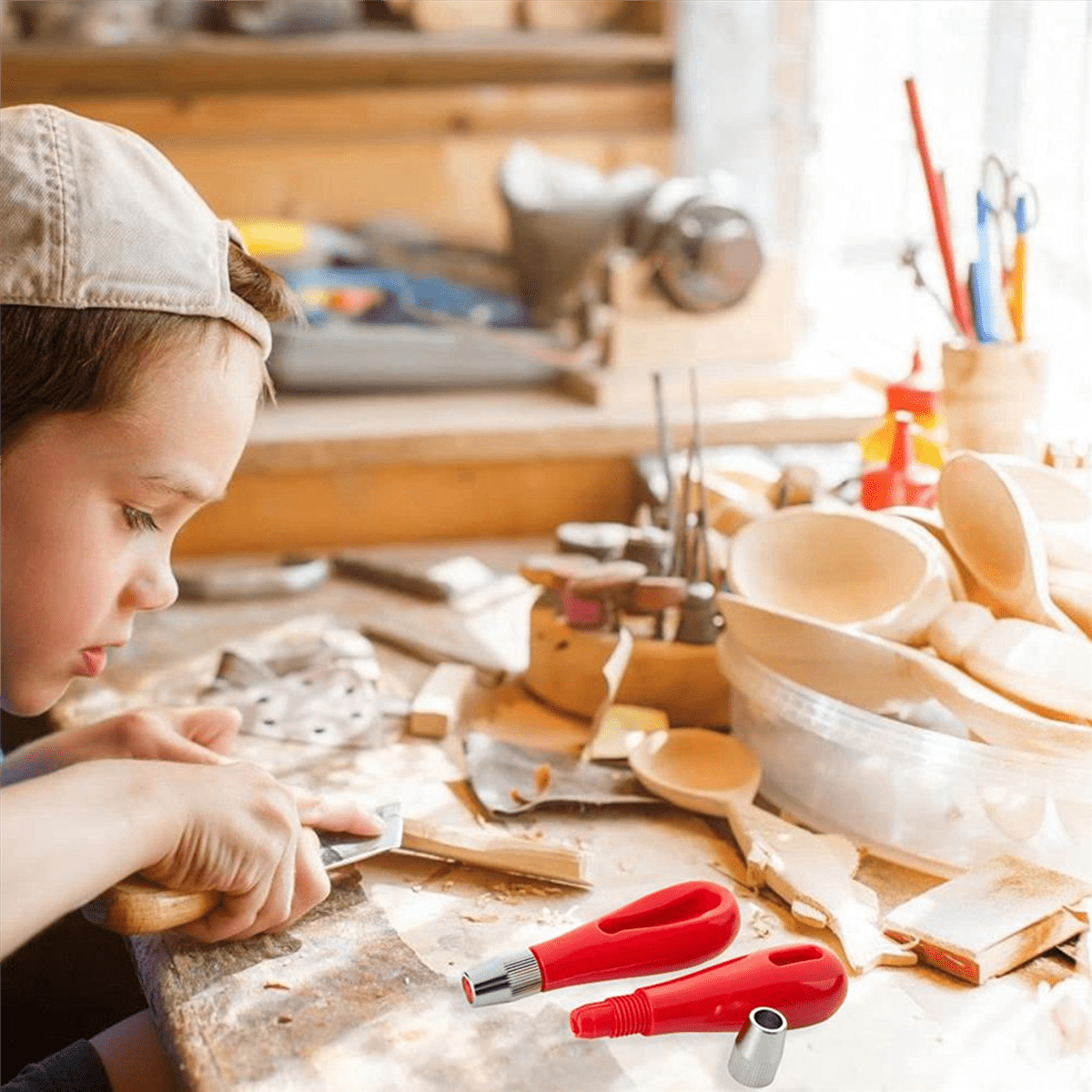 Linoleum Cutter Set, 16 Sets Craft Cutters with 48 Assorted Blades for ...