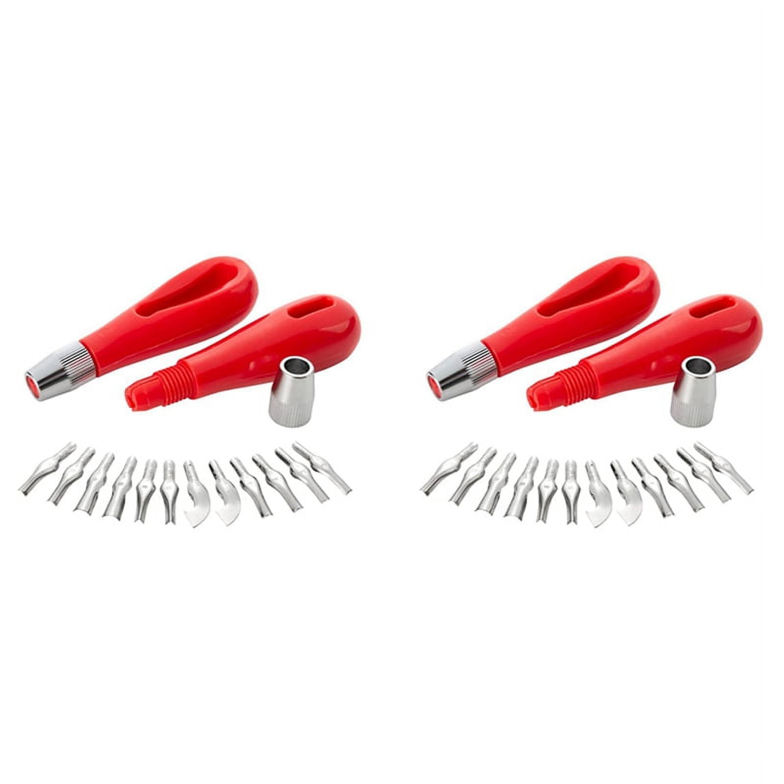 Linoleum Cutter Set,4 Sets Craft with 12 Assorted Blades for Cutting ...