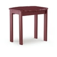Linon Adirondack Sturdy Solid Acacia Wood Outdoor Side Table in Red ...