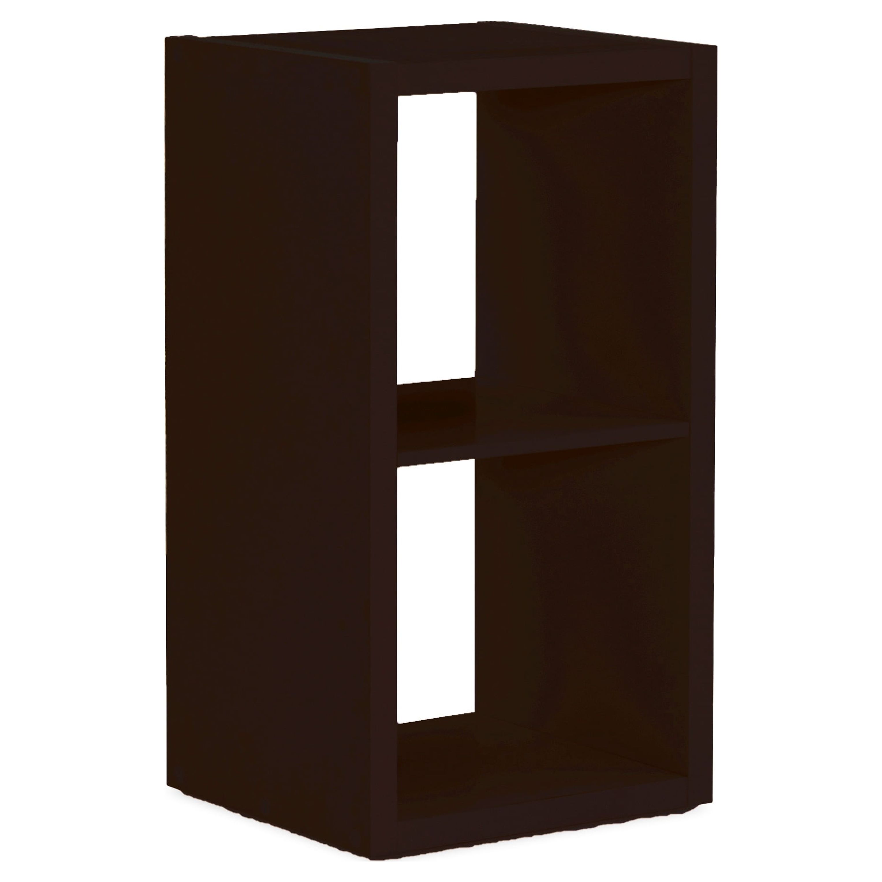 Linon Alaric 2 Cubby Storage Cabinet Espresso - Walmart.com