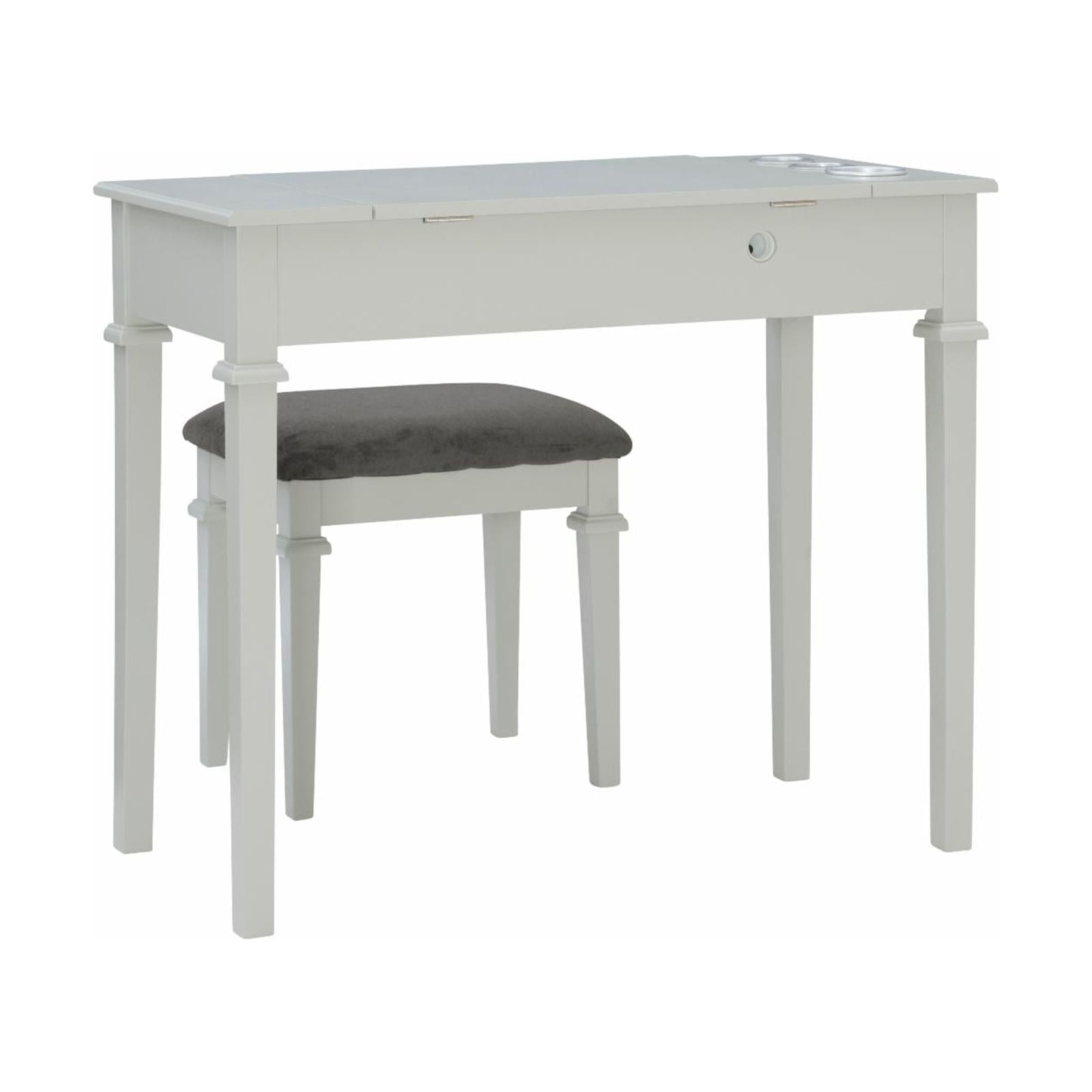 Linon Amina Vanity Set - Gray - Walmart.com