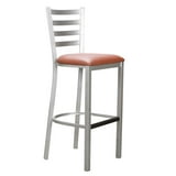 Linon Home Decor BS256SIL02 43 x 17 x 18 in. Baxter Metal Barstool ...